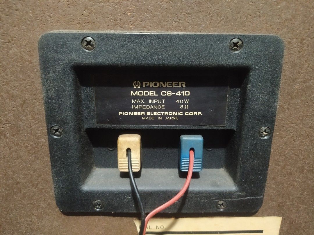 Pioneer CS-410 40w 8ohms 1973 model solid wood made Japan, Audio ...