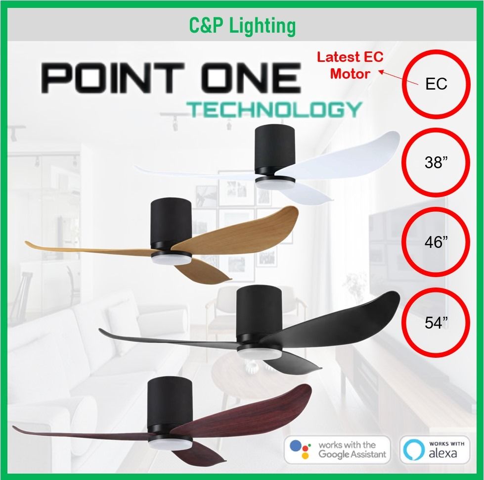 PO Eco Gust VSpec-III 38" / 46" / 54" 3 Blades Smart Wifi EC Ceiling ...