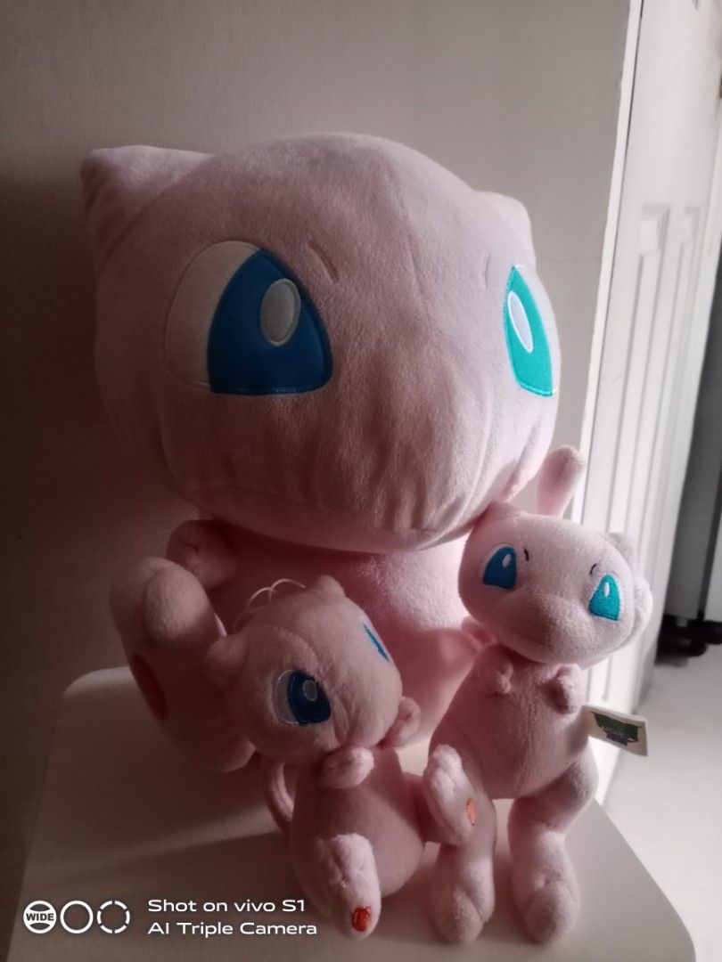Pokemon Plush, Big Head Mew, Hobbies & Toys, Toys & Games on Carousell