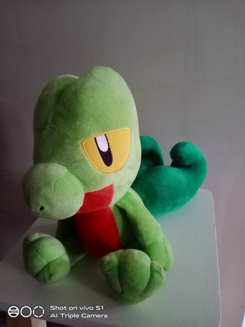 Pokemon plush, Treecko, Hobbies & Toys, Toys & Games on Carousell