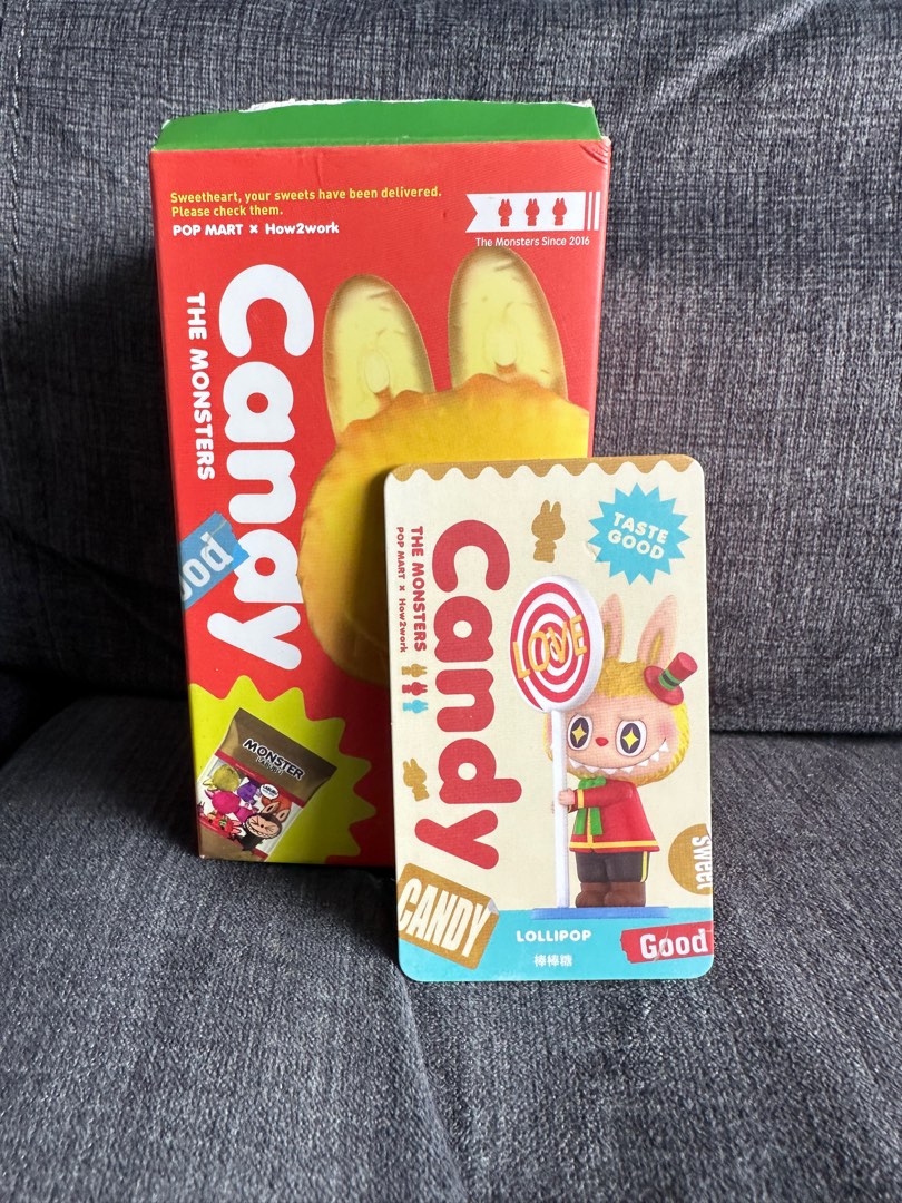 Popmart The Monster LaBuBu Lollipop, Hobbies & Toys, Toys & Games on ...