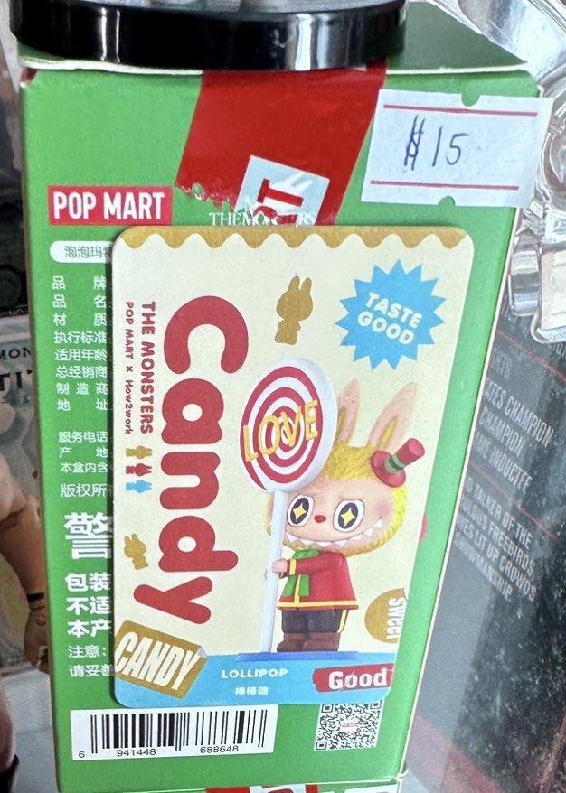 Popmart The Monster LaBuBu Lollipop, Hobbies & Toys, Toys & Games on ...