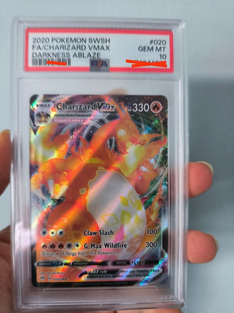 PSA 10 Charizard vmax - Darkness Ablaze, Hobbies & Toys, Toys & Games on Carousell