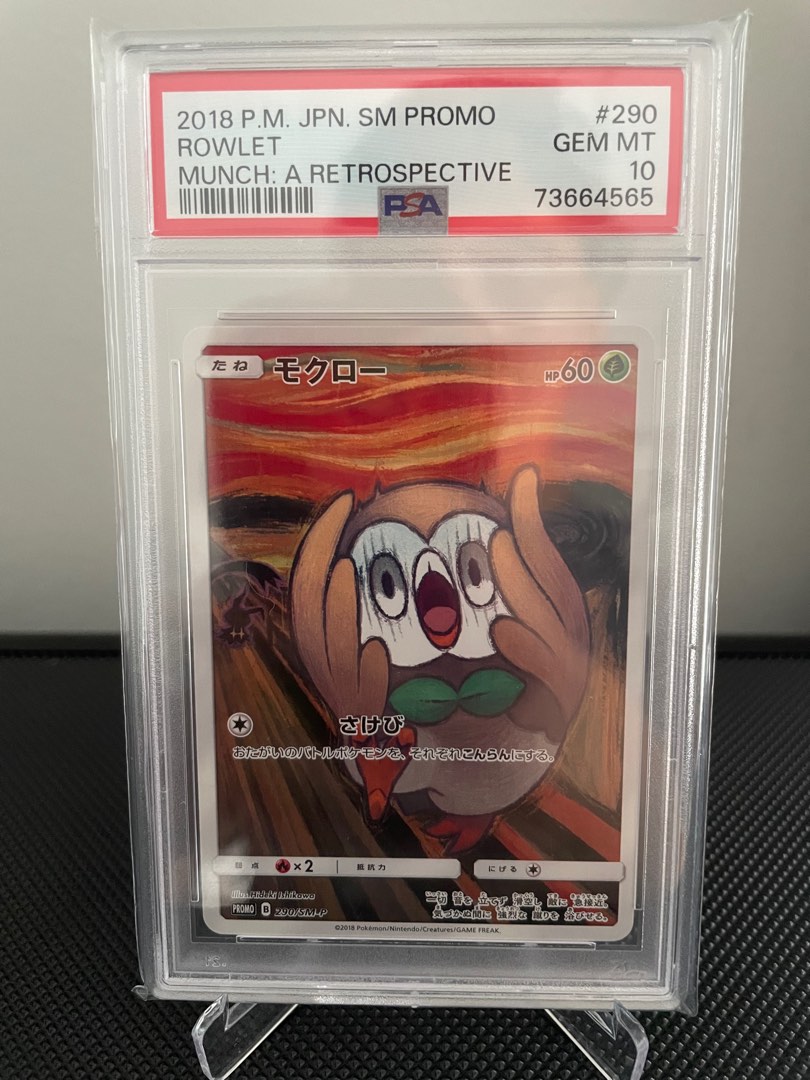 PSA 10 2018 Pokemon Munch Rowlet Retrospective Scream Promo, Hobbies ...