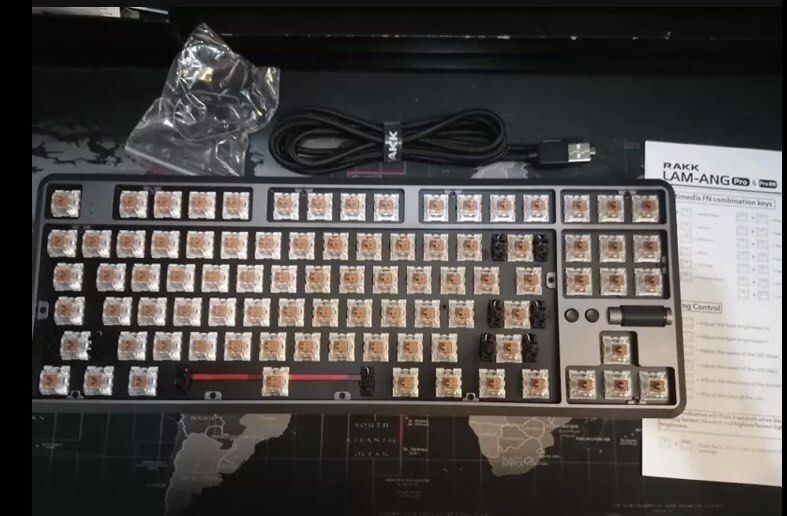 Rakk Lam Ang Pro RGB Keyboard 87 keys in white color, Computers & Tech ...
