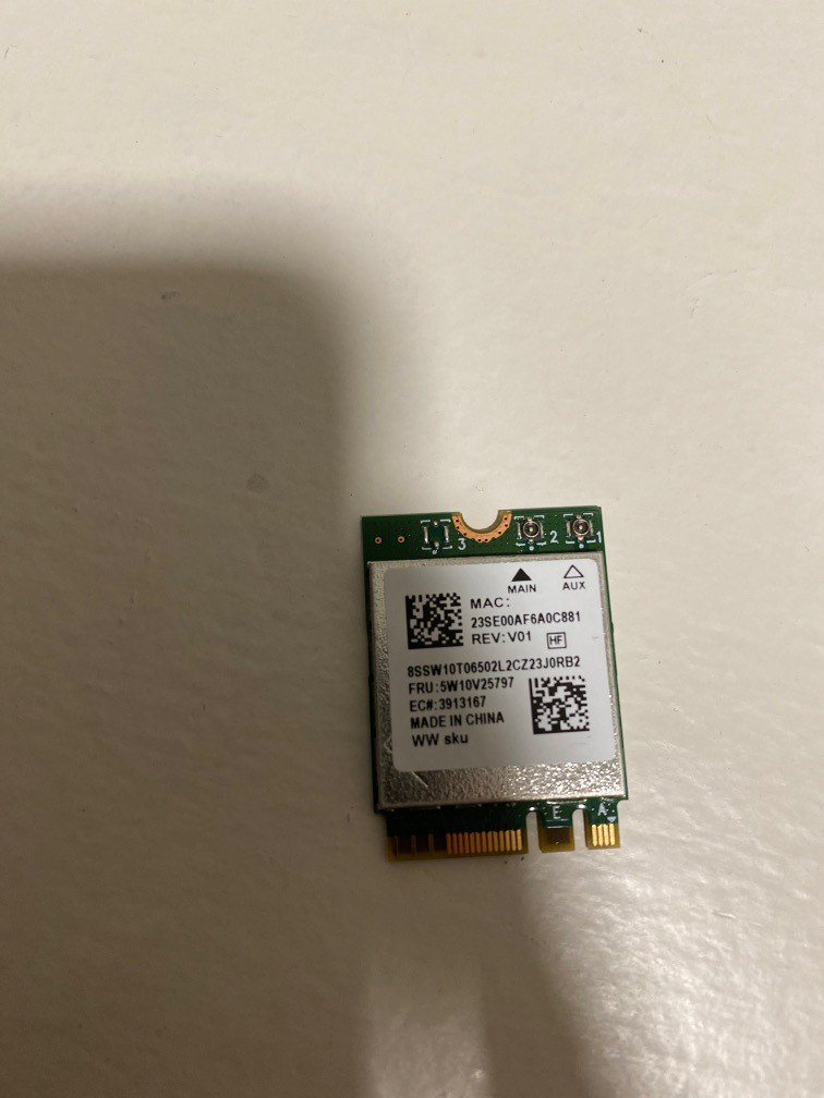 RealTek RTL8852 AE WiFi Card, Computers & Tech, Parts & Accessories ...