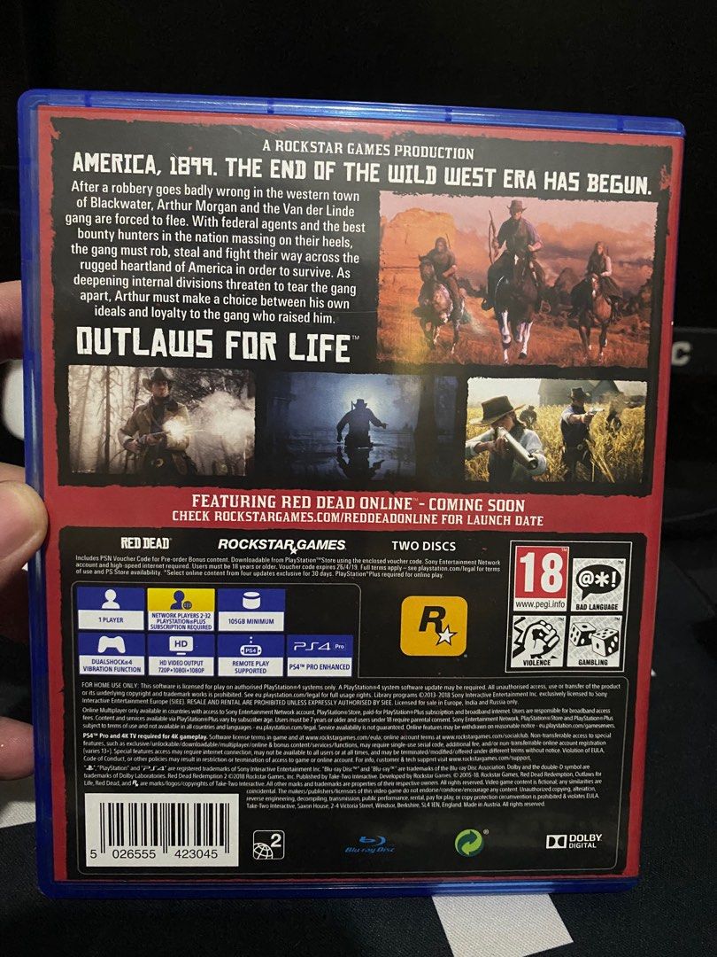 RED DEAD REDEMPTION 2 - RDR2 PS4, Video Gaming, Video Games ...