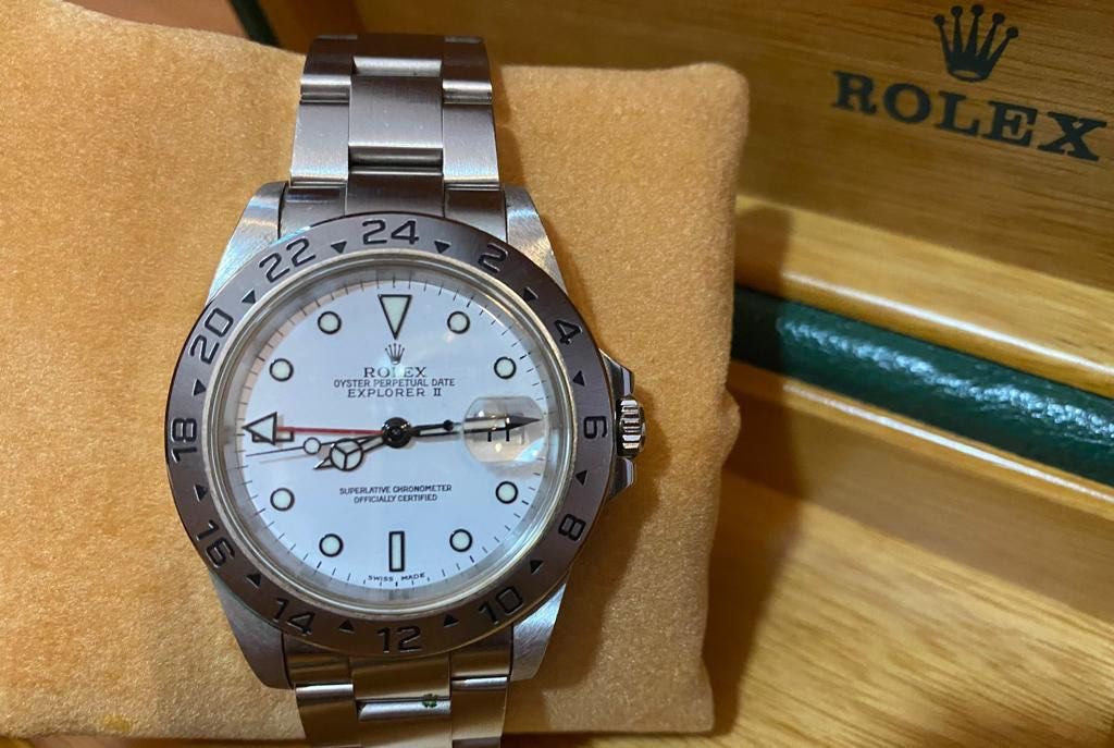 Rolex Explorer 2 white dial, Luxury, Watches on Carousell