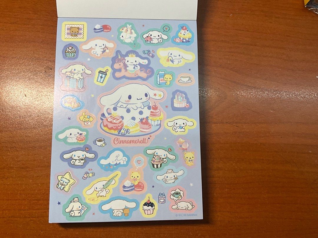 Sanrio Cinnamoroll Notepad with sticker, Hobbies & Toys, Stationery ...