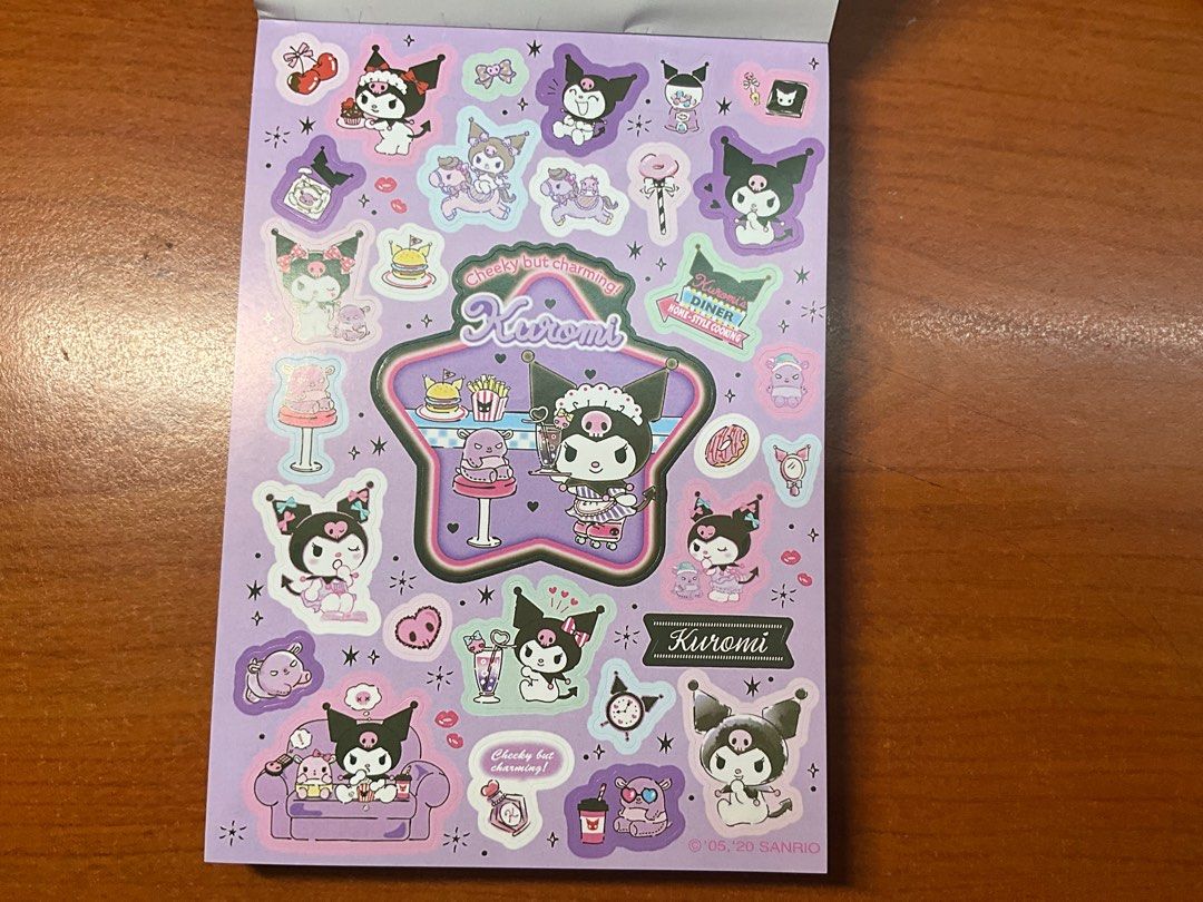 Sanrio Kuromi Notepad with sticker, Hobbies & Toys, Stationery & Craft ...