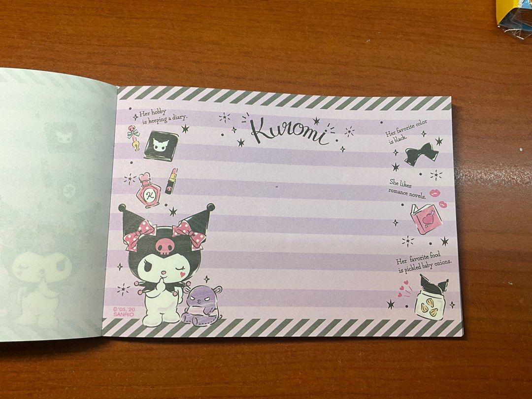 Sanrio Kuromi Notepad with sticker, Hobbies & Toys, Stationery & Craft ...