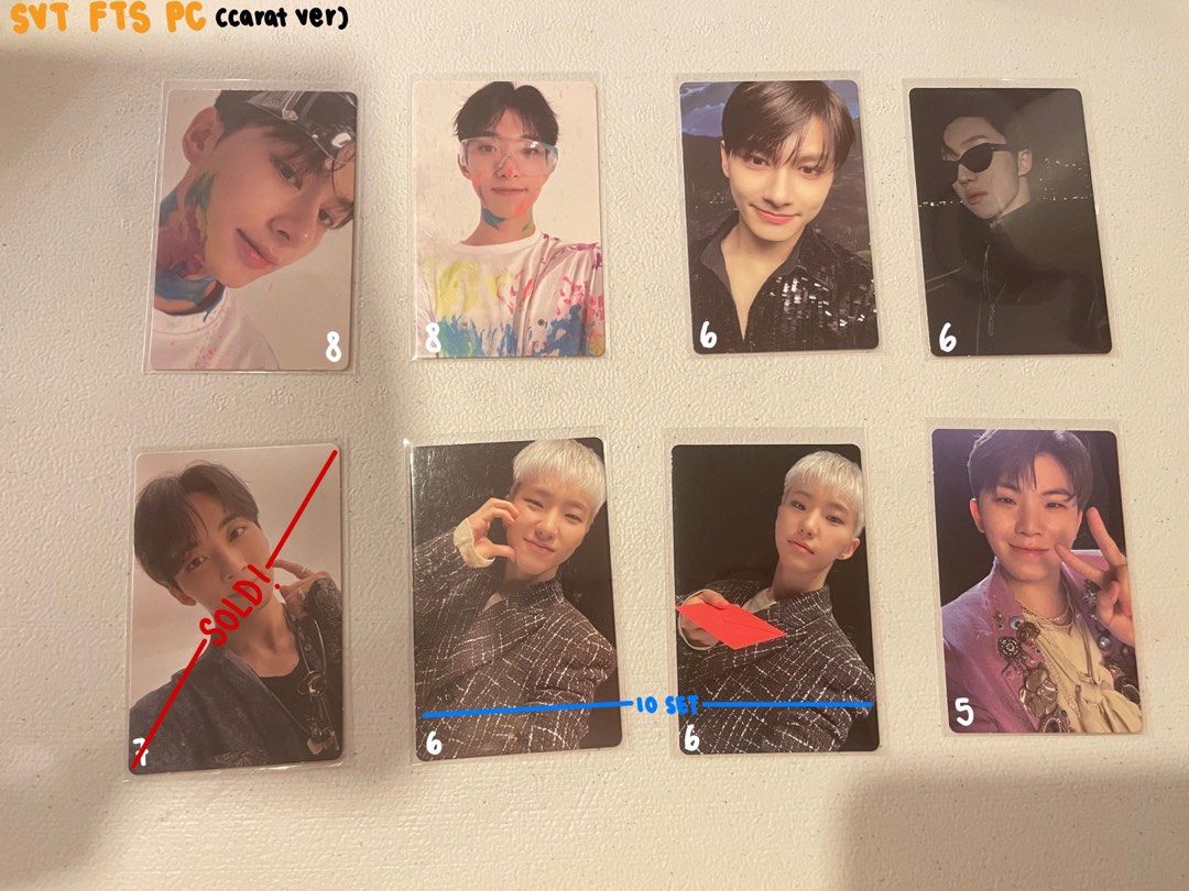 SEVENTEEN SVT FACE THE SUN CARAT VER PHOTOCARDS, Hobbies & Toys ...