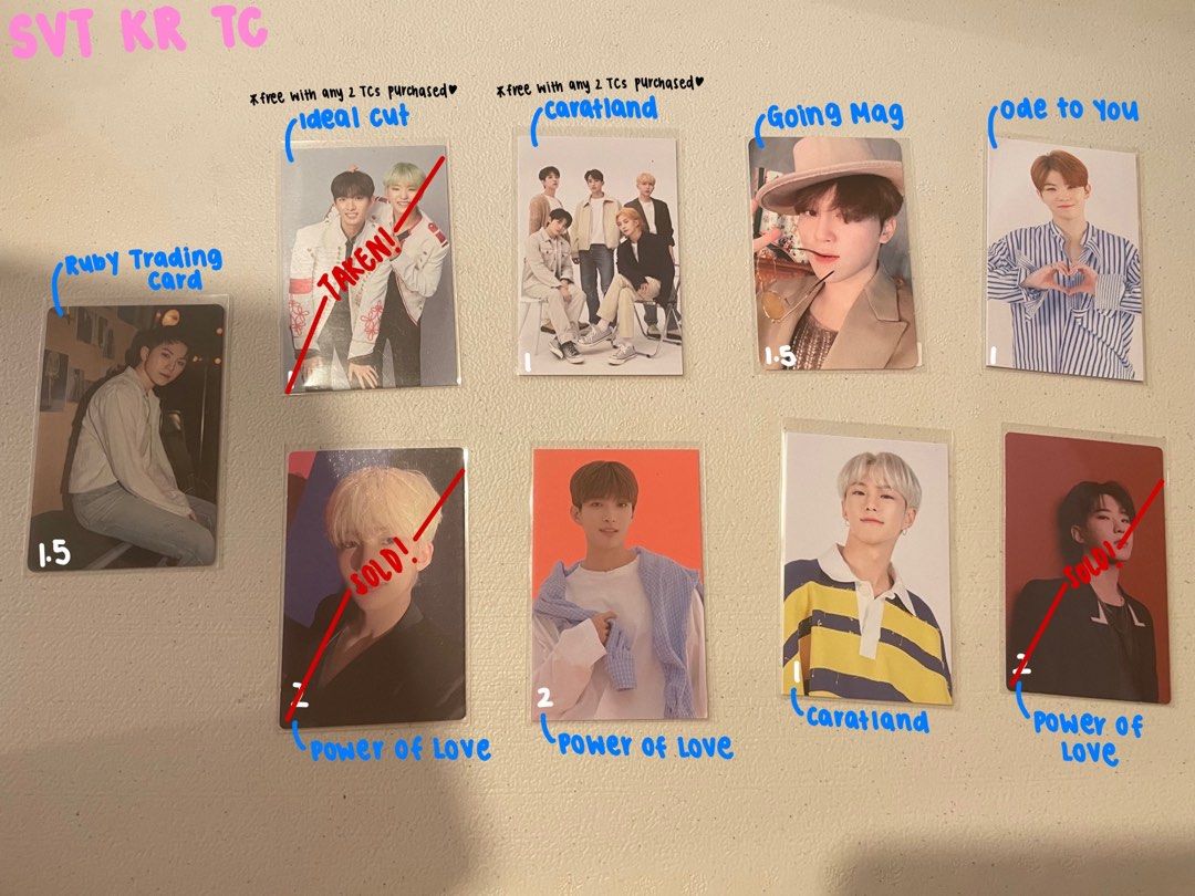 SEVENTEEN SVT KOREA TRADING CARDS, Hobbies & Toys, Memorabilia ...
