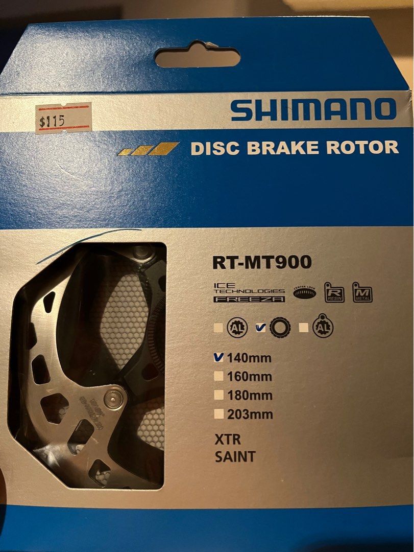 SHIMANO RT-MT900 DISC BRAKE ROTOR, Sports Equipment, Bicycles & Parts ...