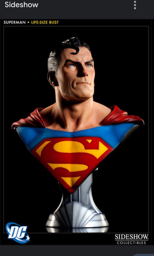 Sideshow Collectibles Superman Life Size Bust Figurine, Hobbies & Toys ...