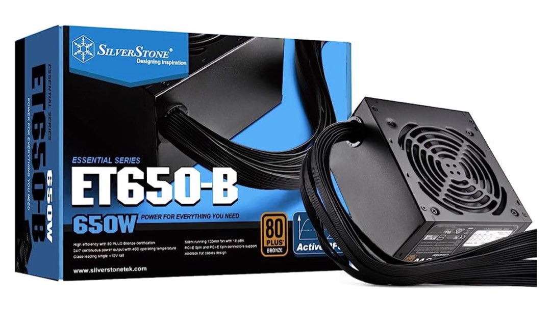 Silverstone 650w 80+ Bronze PSU, Computers & Tech, Parts & Accessories ...