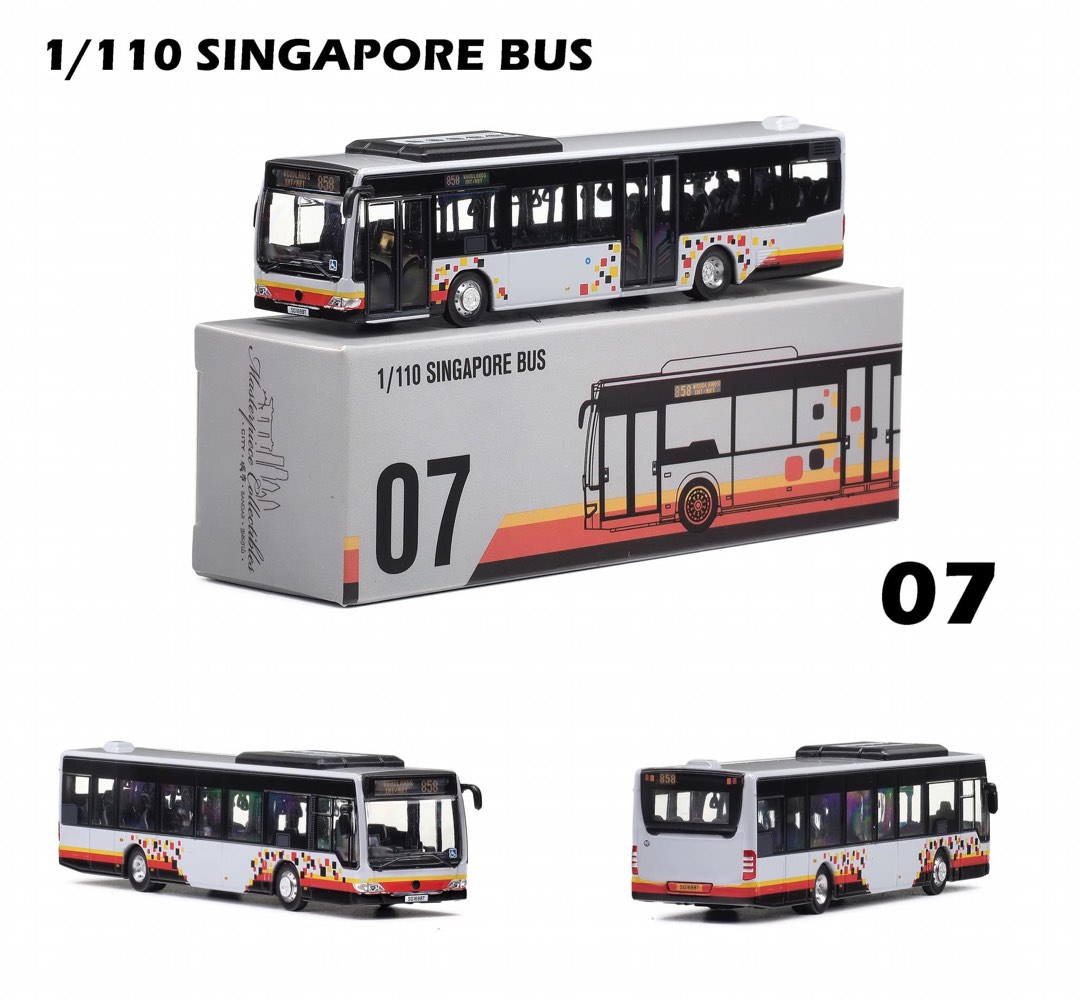 Singapore Bus #07 SMRT Pixel Livery (Route 858), Hobbies & Toys, Toys ...