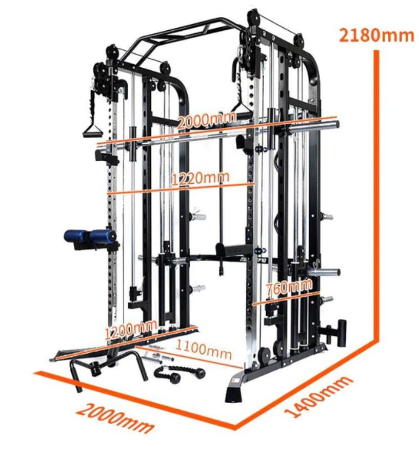 Smith Machine + Power Rack Functional Trainer 50%RP Gym Equipment ...