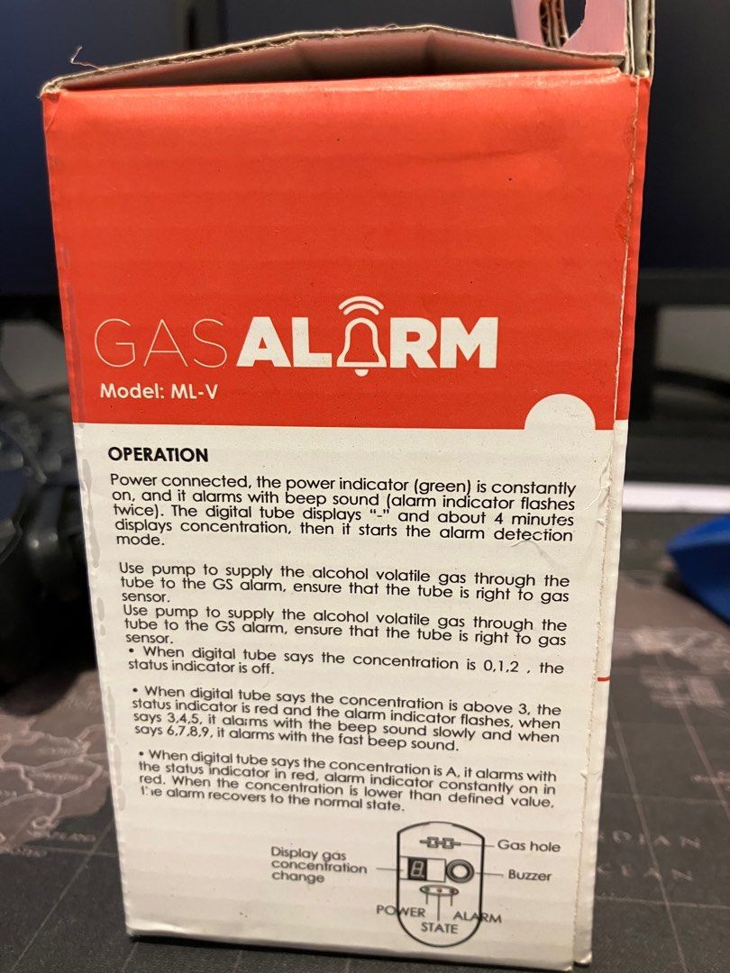 MAPLE LEAF SMOKE & GAS ALARM, Furniture & Home Living, Security & Locks ...