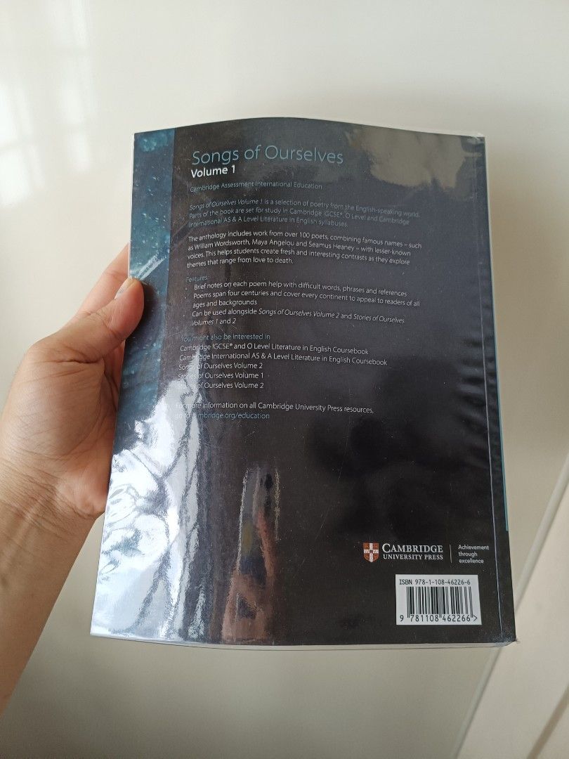 Songs of Ourselves IGCSE - book of poems, Hobbies & Toys, Books ...
