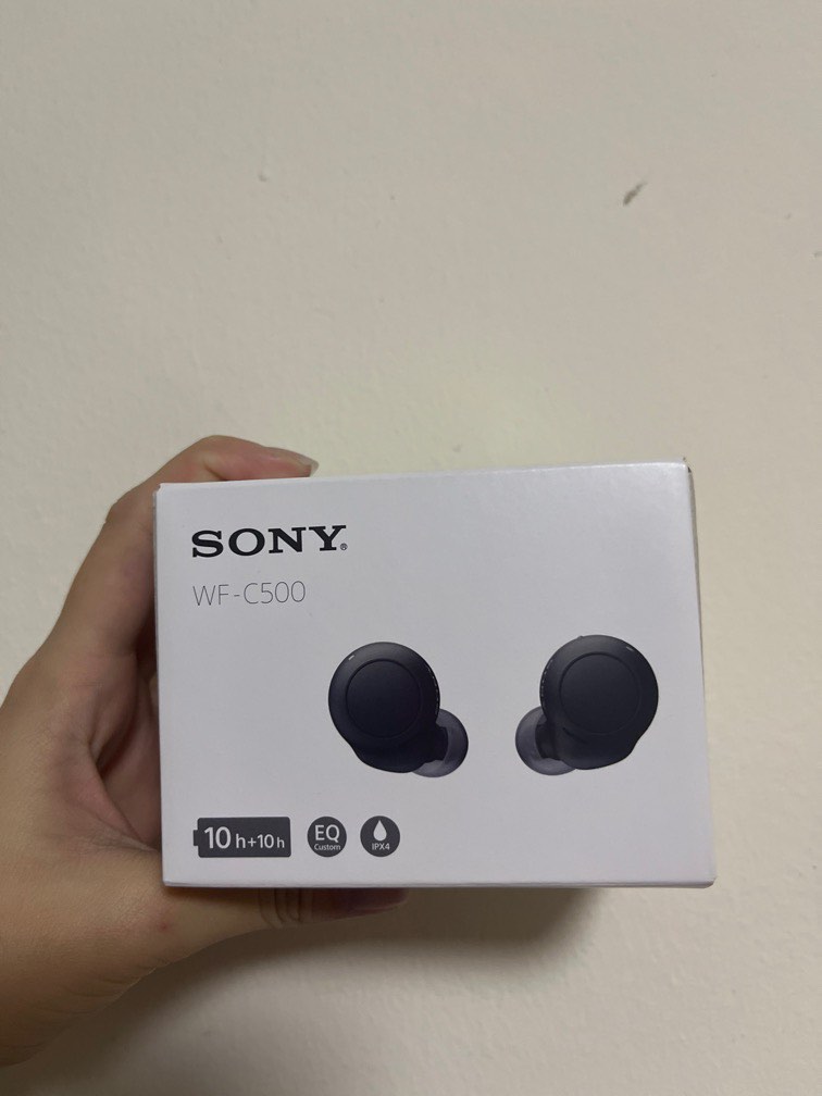 Sony WF-C500 earbuds full set with box, Audio, Earphones on Carousell