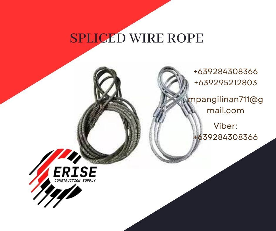 SPLICED WIRE ROPE, Commercial & Industrial, Construction Tools ...