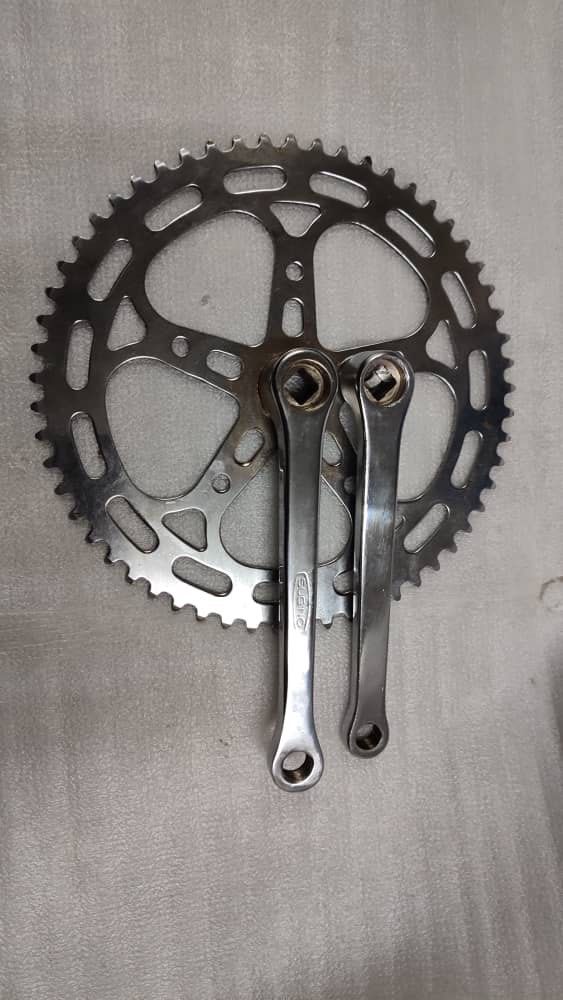 SUGINO 57T COTTERLESS CRANK SET, Sports Equipment, Bicycles & Parts ...
