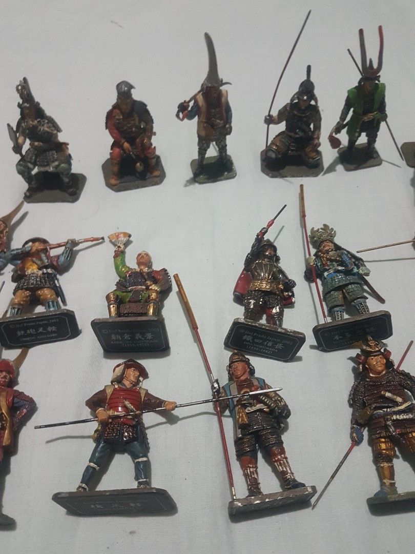 Take all Del prado Japanese warrior samurai soldier metal figure as is ...