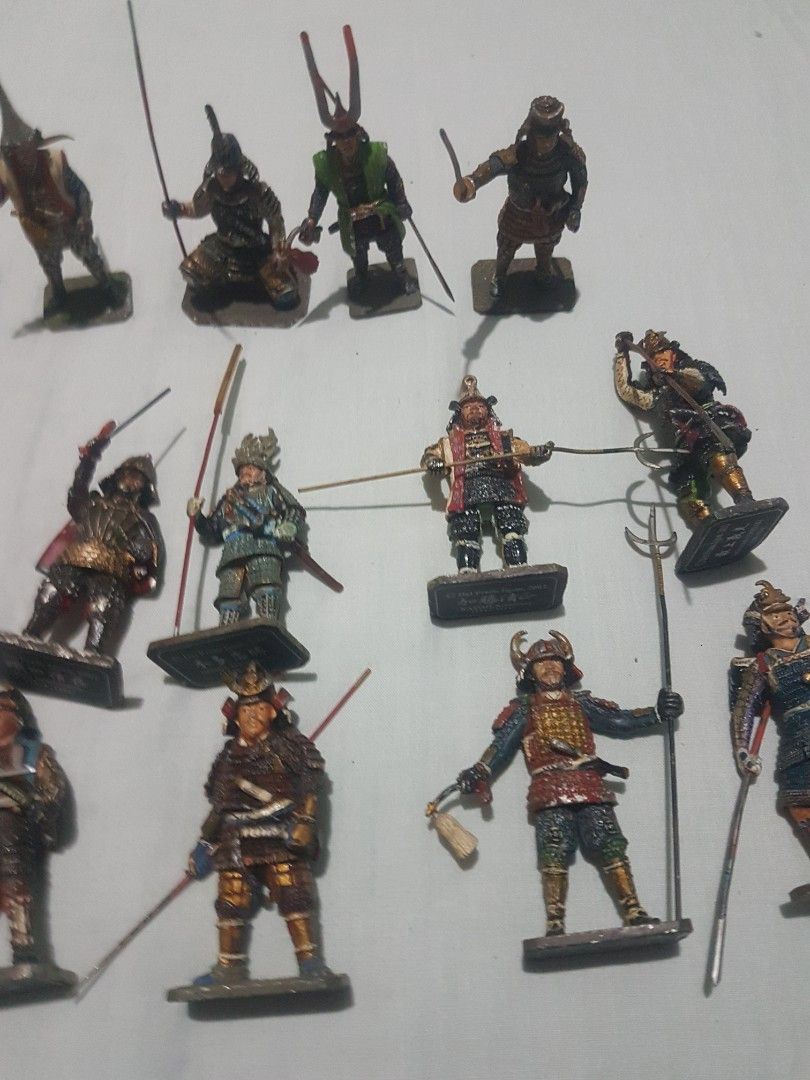 Take all Del prado Japanese warrior samurai soldier metal figure as is ...