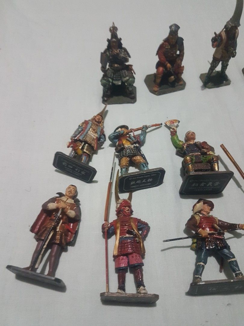 Take all Del prado Japanese warrior samurai soldier metal figure as is ...