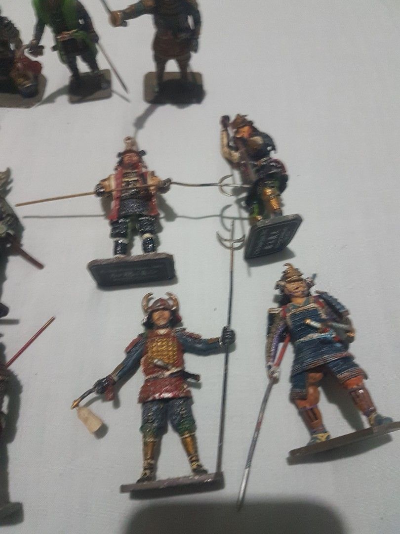 Take all Del prado Japanese warrior samurai soldier metal figure as is ...
