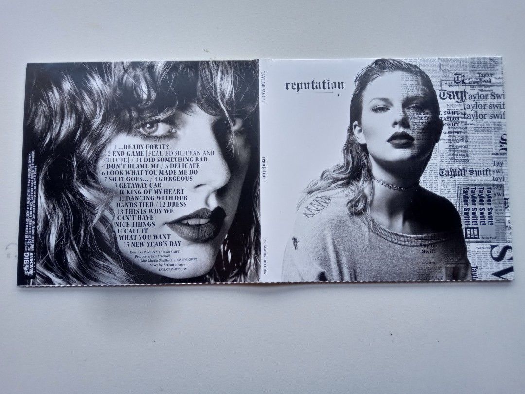 Taylor Swift Reputation CD album package and booklet, Hobbies & Toys ...