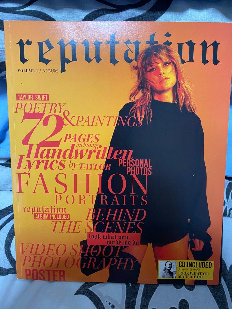 Taylor Swift Reputation Magazine & 1989 CD, Hobbies & Toys, Music ...
