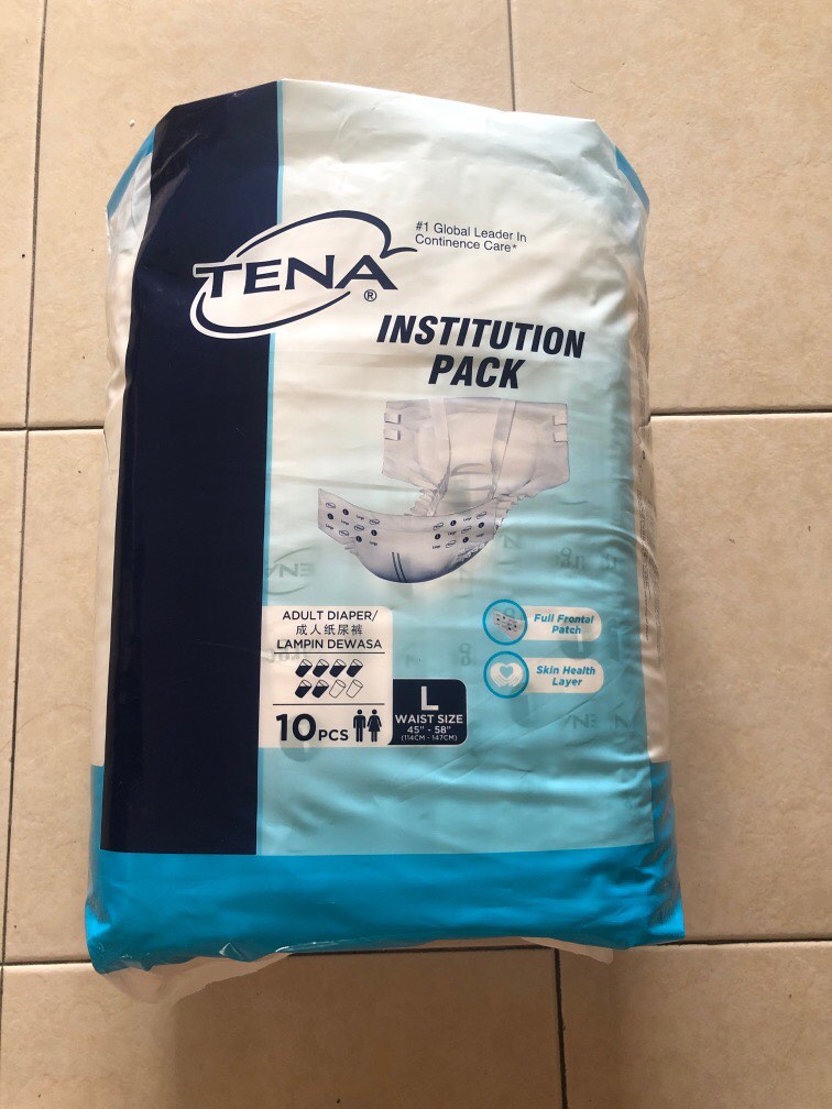 Tena Adult diaper L size, Health & Nutrition, Assistive & Rehabilatory ...