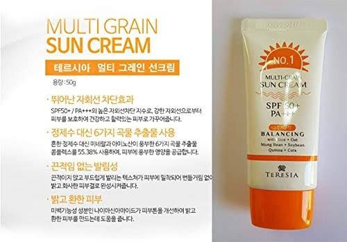 Teresia Multi Grain Sun Cream SPF 50+ PA+++, Beauty & Personal Care ...