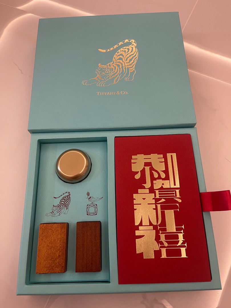 Tiffany & Co. Red Packet & Stamp set, Hobbies & Toys, Stationery ...