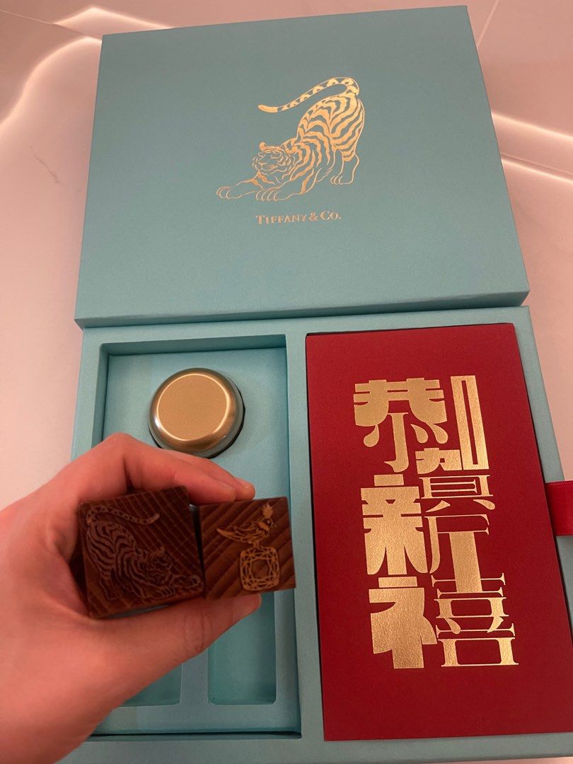 Tiffany & Co. Red Packet & Stamp set, Hobbies & Toys, Stationery ...