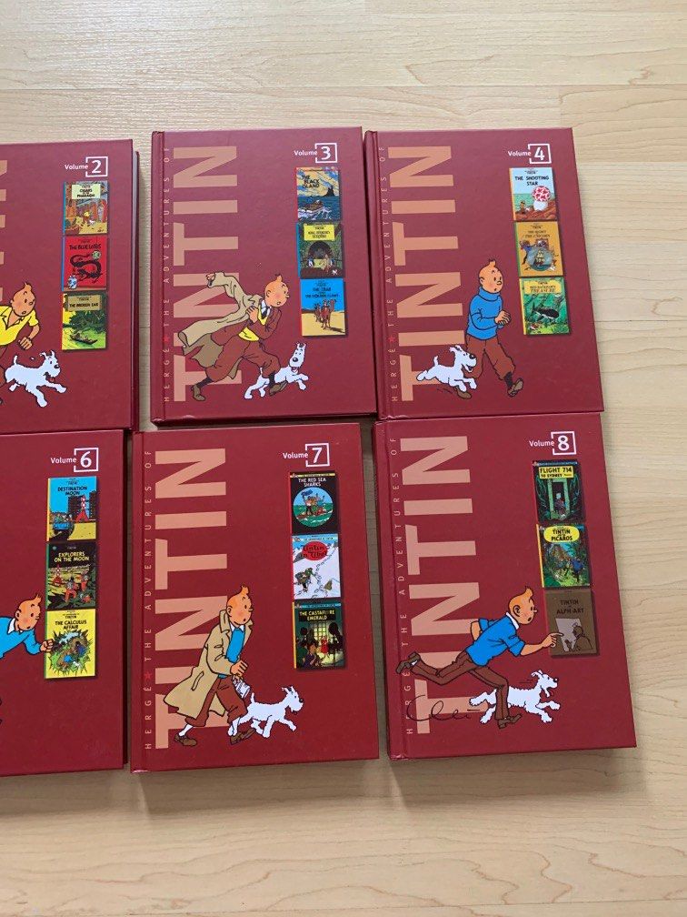 TinTin vol 1-8, Hobbies & Toys, Books & Magazines, Comics & Manga on ...