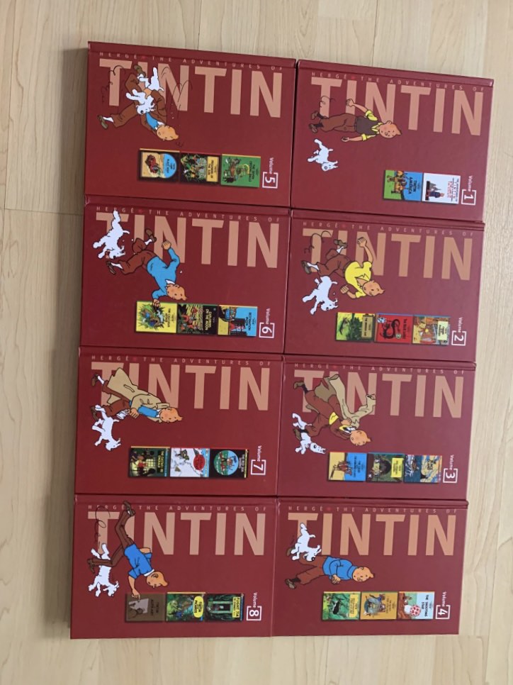 TinTin vol 1-8, Hobbies & Toys, Books & Magazines, Comics & Manga on ...