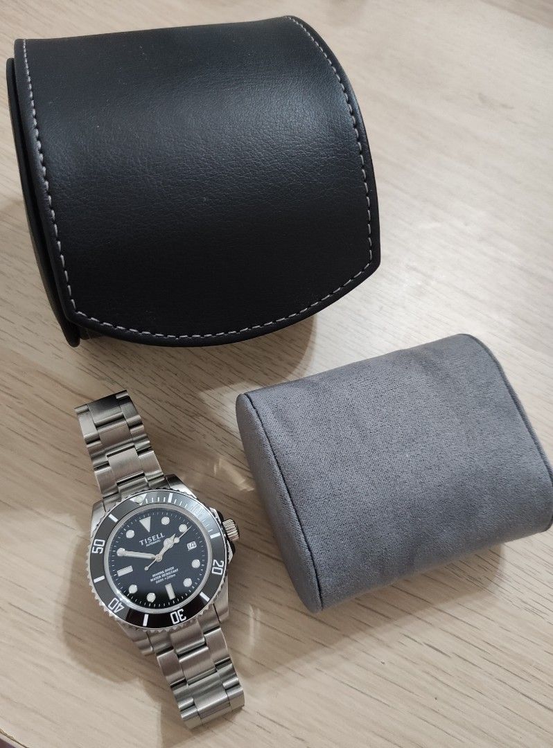 Tisell Marine Diver Automatic Watch (Rolex Submariner Homage), 男裝, 手錶及 ...