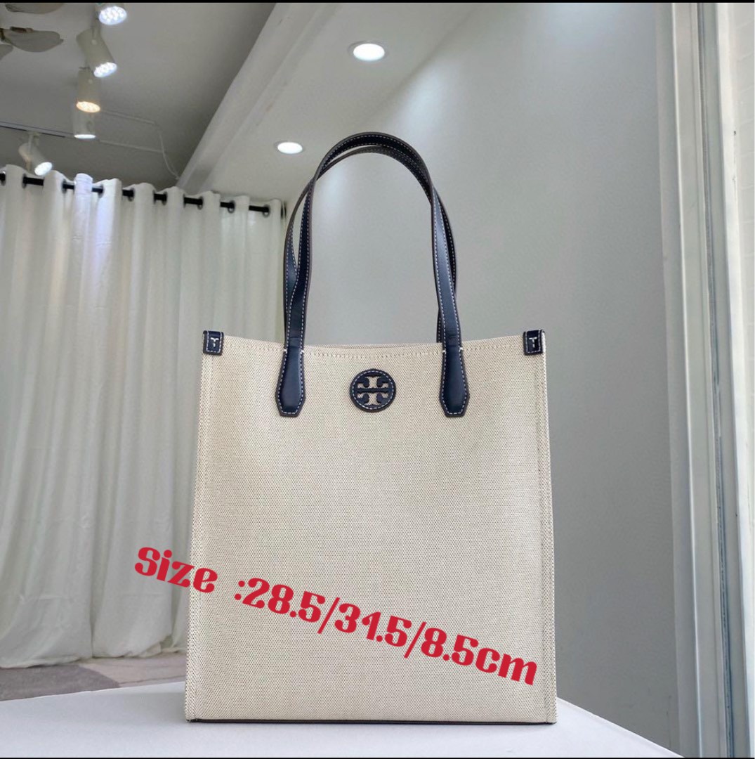 Tory Burch Canvas Tote Bag, Women's Fashion, Bags & Wallets, Tote Bags ...