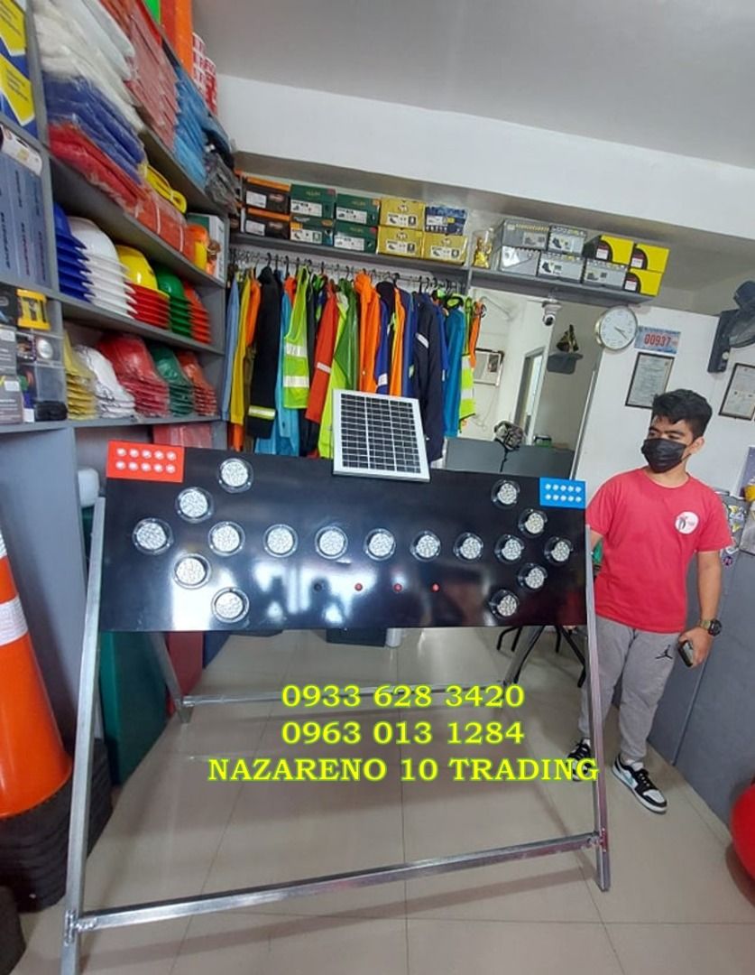 Traffic Barricade Road Safety Solar Arrow Board Light on Carousell