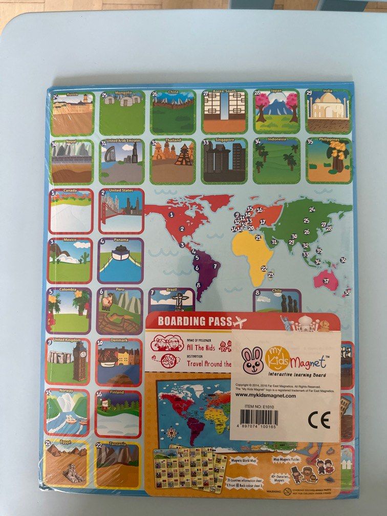 Travel Around Our World Magnetic Map Puzzles Book, 興趣及遊戲, 玩具 & 遊戲類 ...