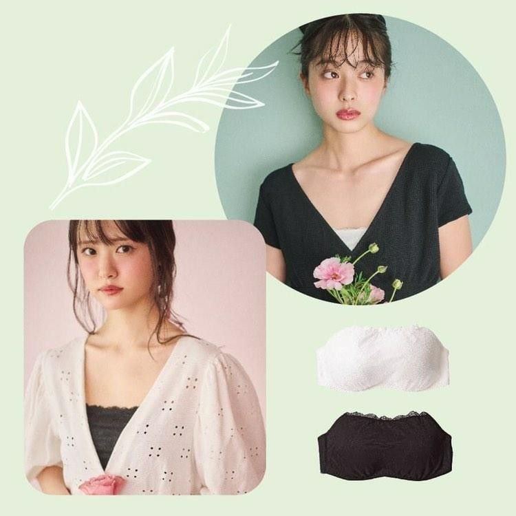 Tutu Anna lingerie cover cleavage lacey padded strapless tube on Carousell