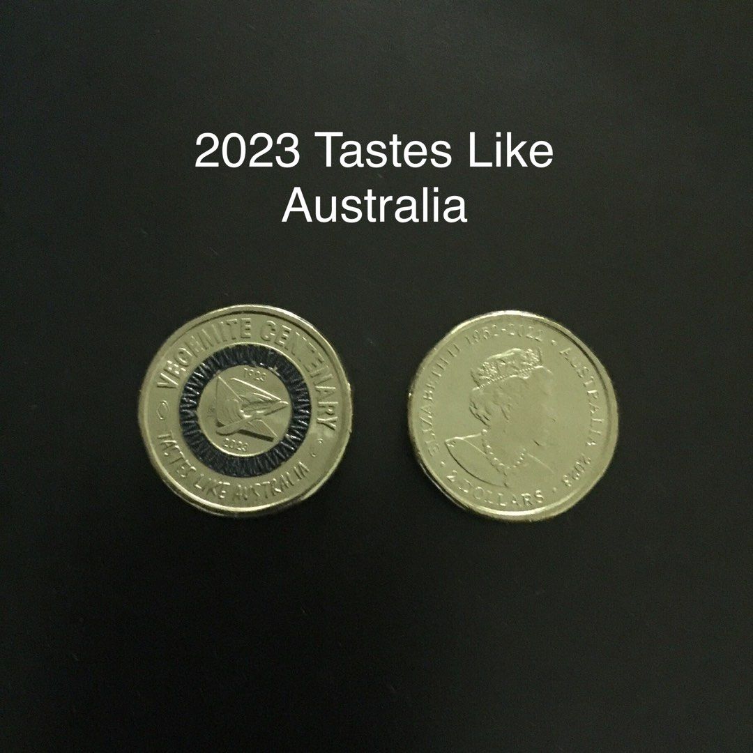 Two 2023 Vegemite Centenary $2 coins, Hobbies & Toys, Memorabilia ...