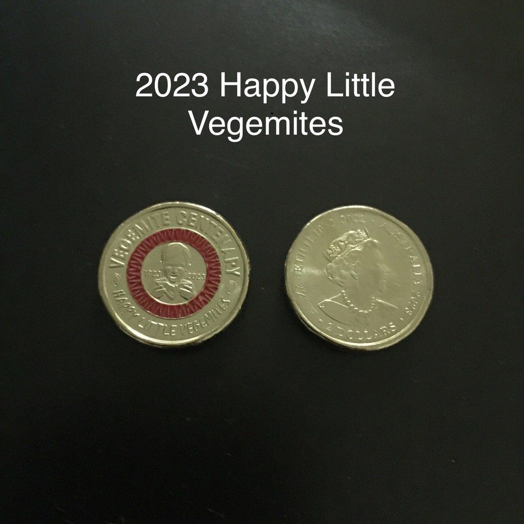 Two 2023 Vegemite Centenary $2 coins, Hobbies & Toys, Memorabilia ...
