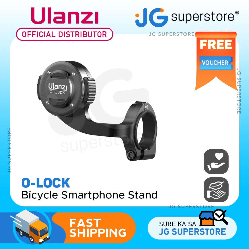 Ulanzi O-LOCK Quick Release System Bicycle Smartphone Stand with Adjustable Fixing Screw Gasket ...