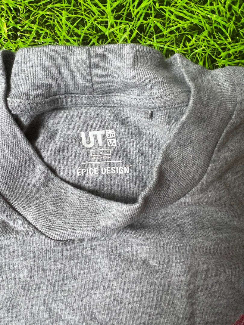 Uniqlo gray shirt with embroidery, Women's Fashion, Tops, Shirts on ...
