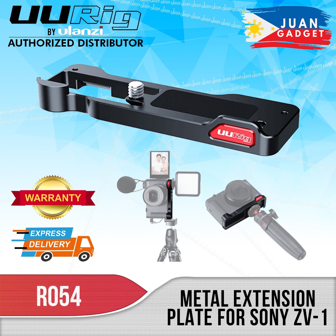 UURig by Ulanzi R054 Metal Extension Base Plate Mount Vertical Shooting ...