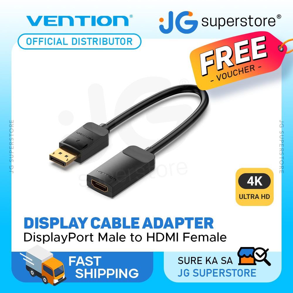 Vention 4K 60Hz UHD DP DisplayPort Male to HDMI Female Unidirectional ...